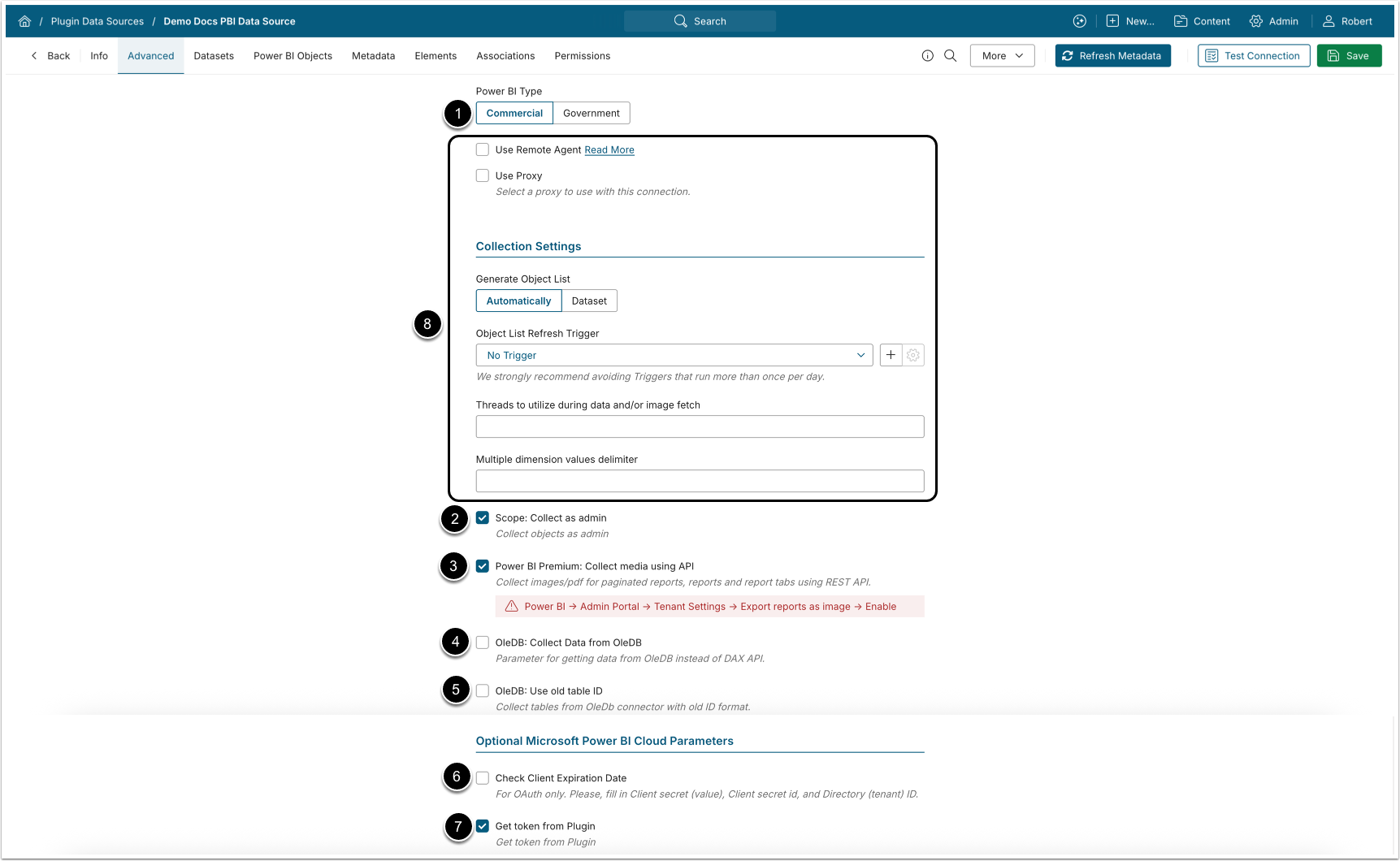 Establish Connectivity to Microsoft Power BI Cloud (v7.2.0+)